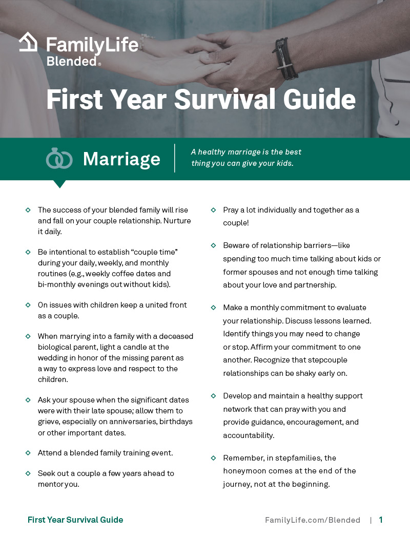 First Year Survival Guide - FamilyLife - A Cru Ministry